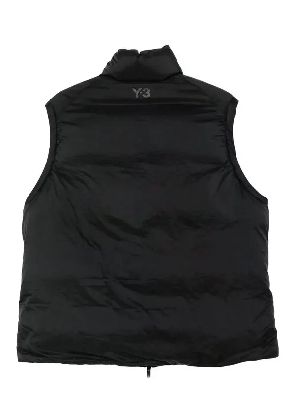 Y3 Quilted High-neck Vest - Black