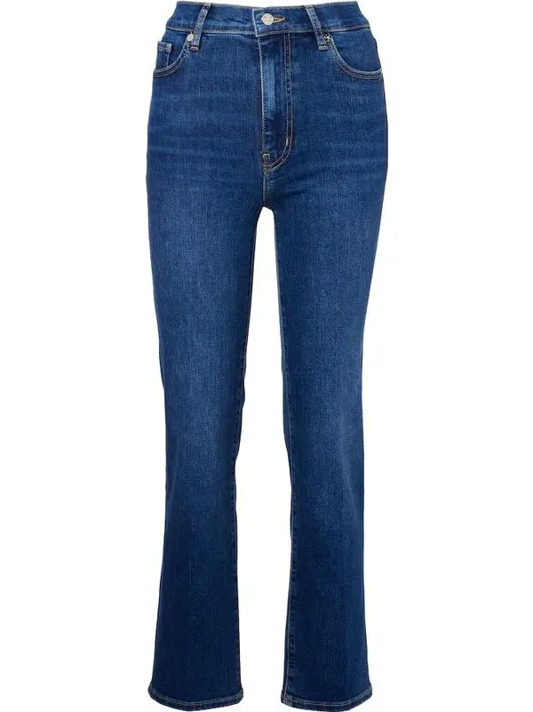 FRAME Sleek Straight Jeans In Femma Wash - Blue