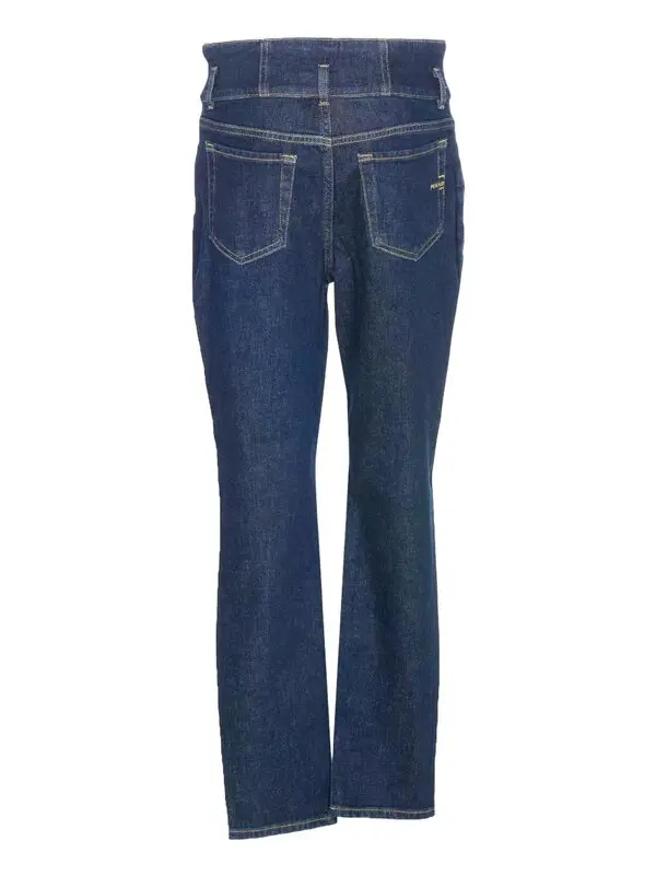 Pinko High-waisted Button Fly Jeans - Blue