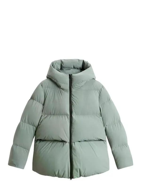 Woolrich Hooded Puffer Jacket - Green