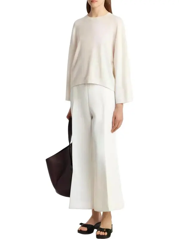 Khaite Wool Crew-neck Sweater - White
