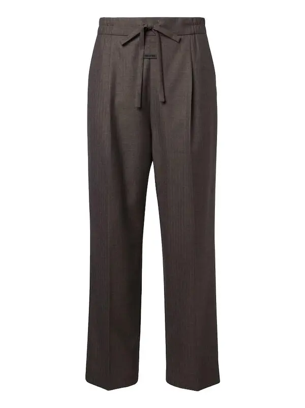 Fear Of God Virgin Wool Straight Leg Trousers - Grey