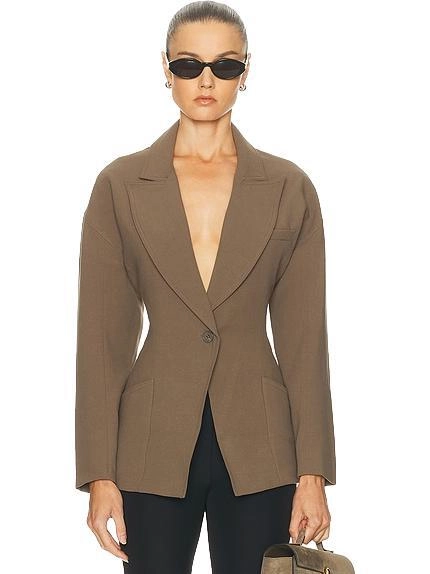 Staud Cole Blazer - Truffle