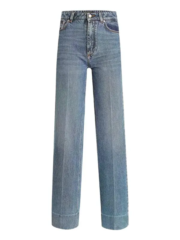 Dolce & Gabbana Logo Plaque Jeans - Blue