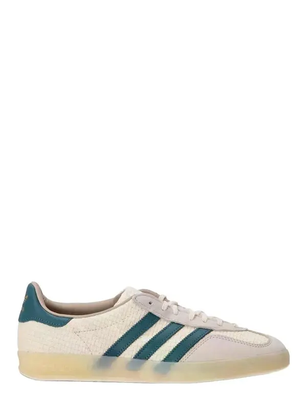 Adidas Gazelle Three-stripe Textured Sneakers - Neutrals