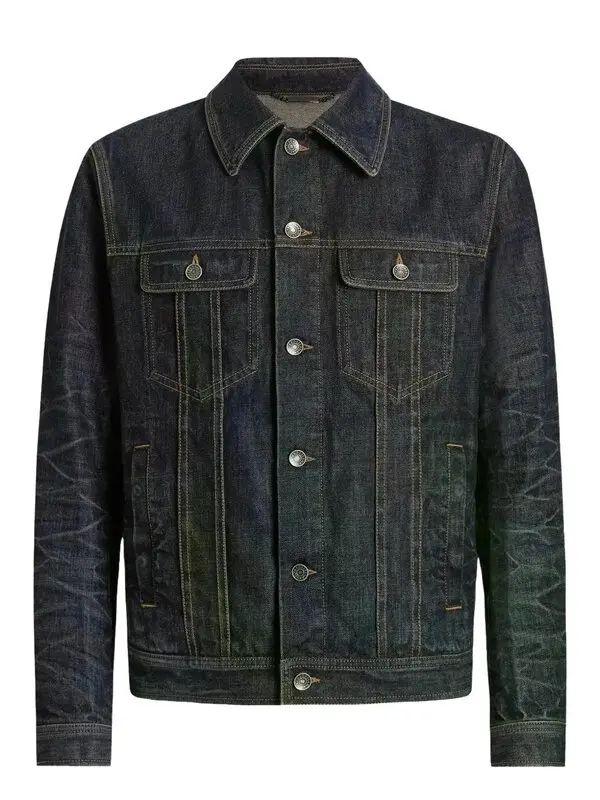 Dolce & Gabbana Dark Wash Denim Jacket - Blue