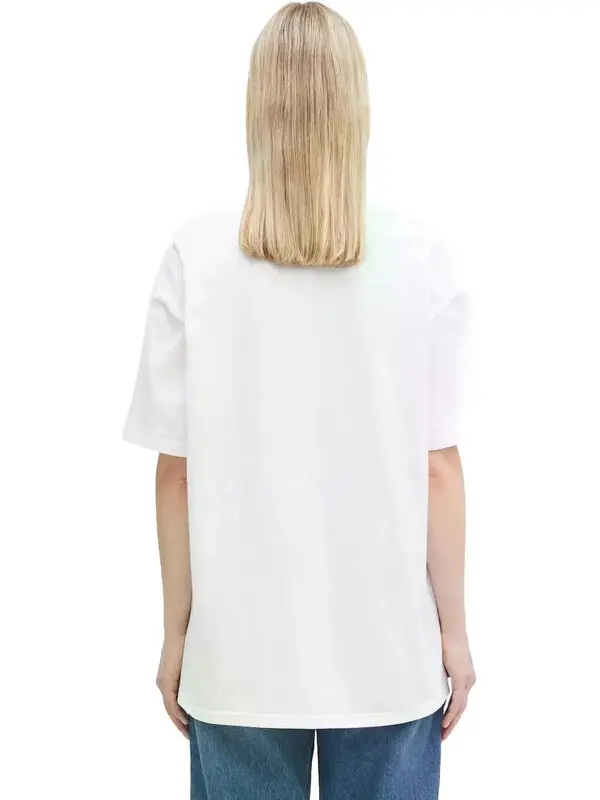 A BATHING APE Rainbow Crystal Embellished T-shirt - White