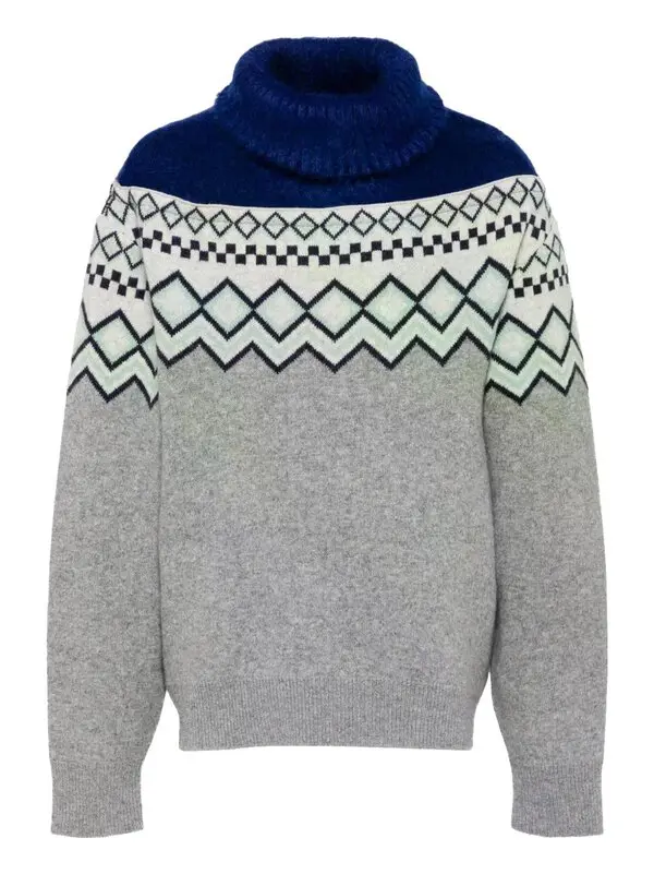 Facetasm Contrasting Panel Jumper - Grey