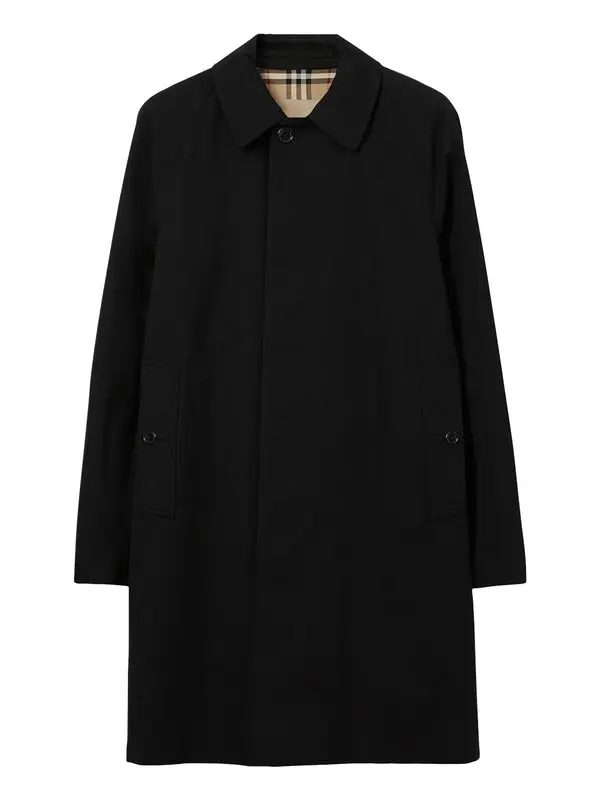 Burberry Cotton Camden Heritage Mid-length Car Coat - Black