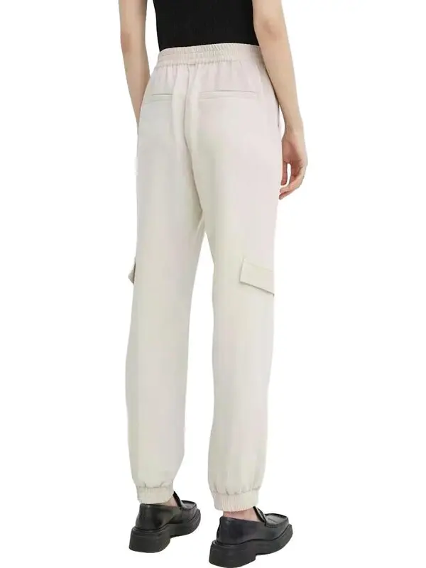 BRUUNS BAZAAR Elasticated Waist Cargo Track Pants - Neutrals