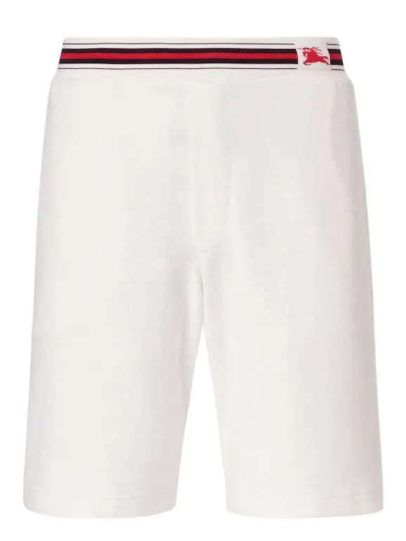 Burberry Cotton-blend Towelling Shorts - White