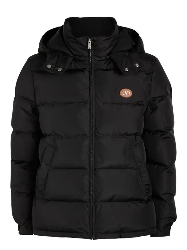 Valentino Garavani Padded Hooded Down Jacket - Black