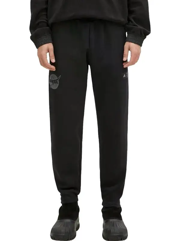 Adidas Logo-print Trousers - Black