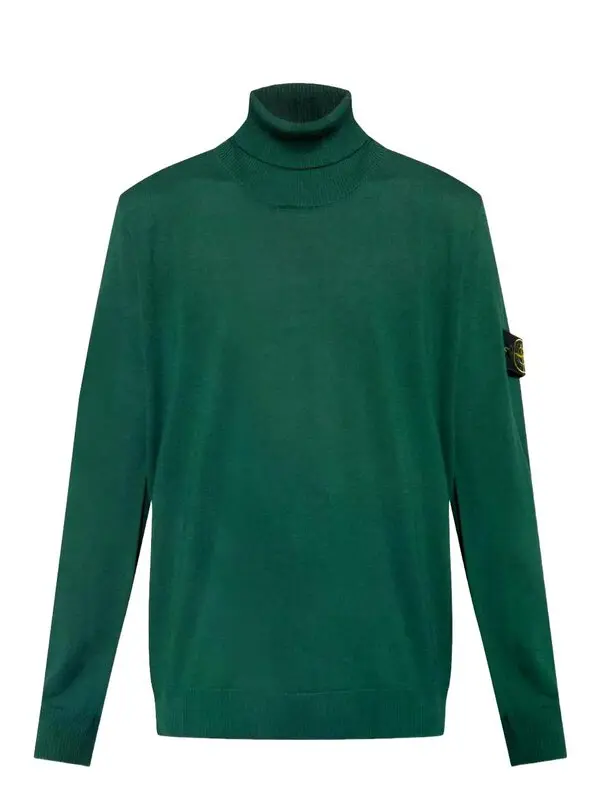 Stone Island Roll Neck Sweater - Green
