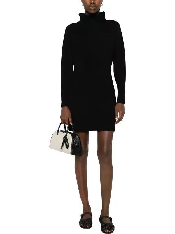 P.a.r.o.s.h High-neck Long-sleeve Dress - Black