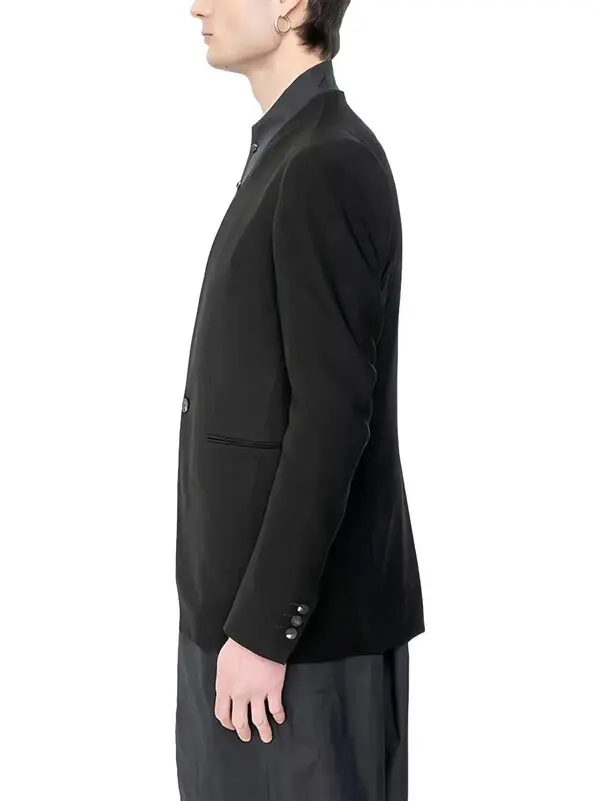 DEVOA Single-breasted Wool-mohair Dinner Jacket - Black