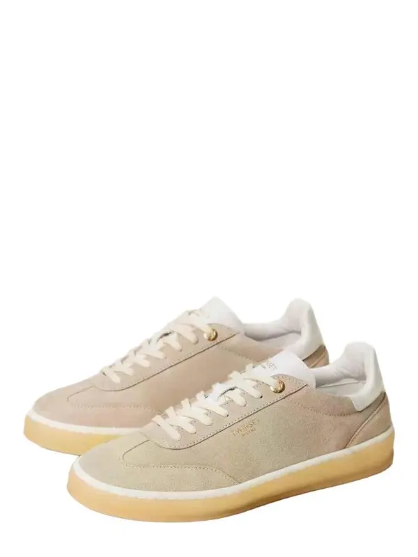 TWINSET Suede Low-top Sneakers - Neutrals