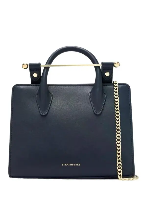 Strathberry Bar-top Chain Tote Bag - Blue