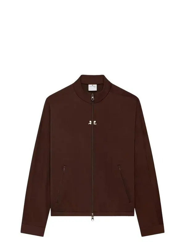 COURREGES Zip-up Track Jacket - Brown