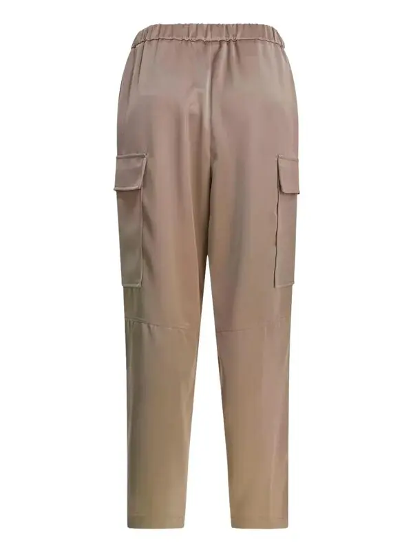SEMPER Elastic Waist Cargo Trousers - Neutrals