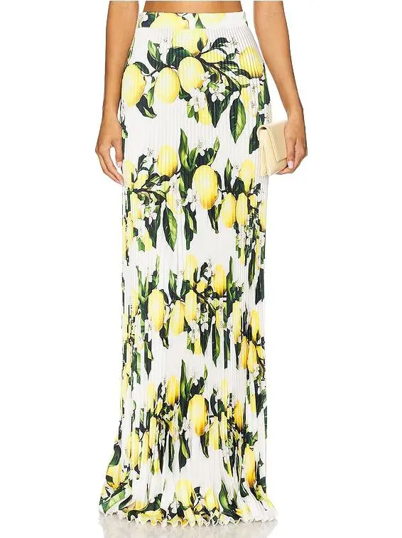 L'IDEE Gala Plisse Skirt - White