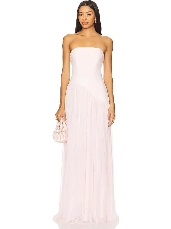 LOVERS AND FRIENDS Alice Strapless Gown - Blush
