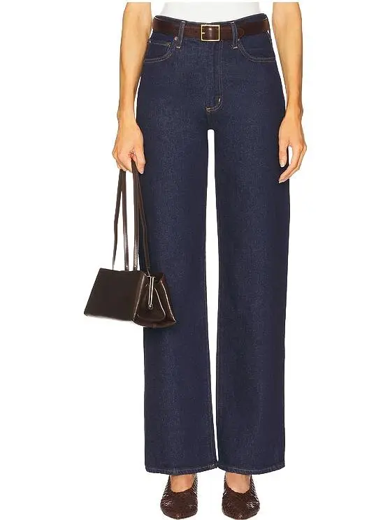 AGOLDE Harper Mid Rise Relaxed Straight Jeans - Blue