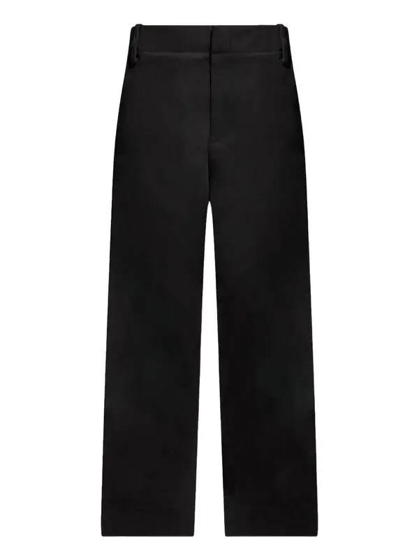 Jacquemus Cotton Straight-leg Trousers - Black