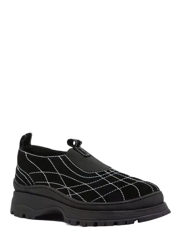 NICOLE SALDANA Sacha Leather Loafers - Black