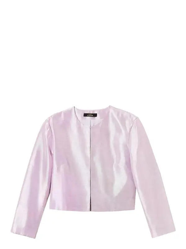 TWINSET Shantung Cropped Jacket - Pink