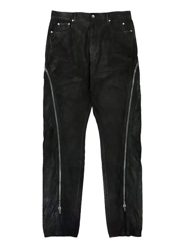 Rick Owens Banana Zip-detail Jeans - Black