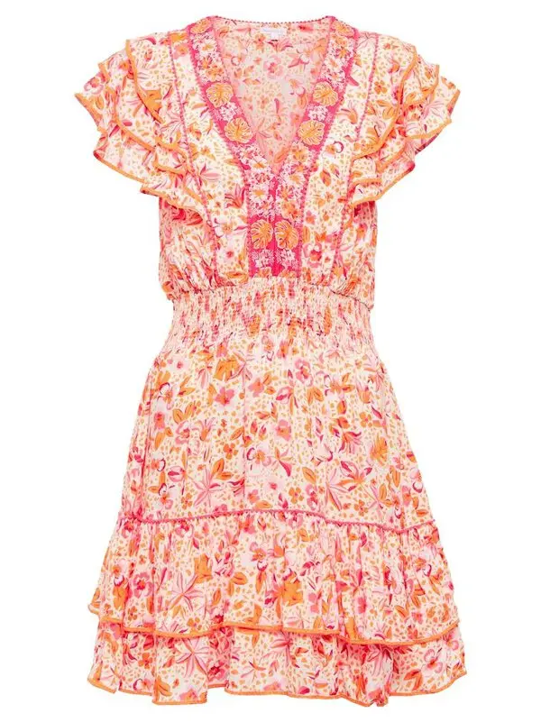 Poupette St Barth Camila Floral Minidress - Multicoloured
