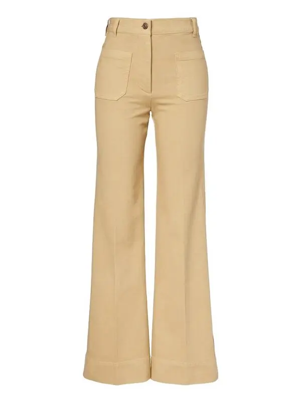 Victoria Beckham Alina High-rise Flared Jeans - Yellow