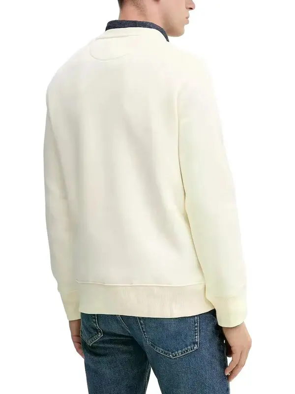 Gant Logo Embroidered Sweatshirt - Neutrals