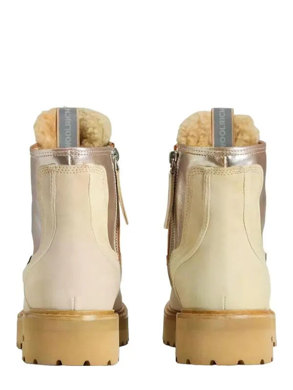 Woolrich Metallic-panel Lace-up Boots - Neutrals