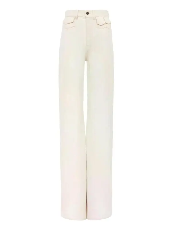 Chloé Straight-leg Cotton Jeans - Neutrals
