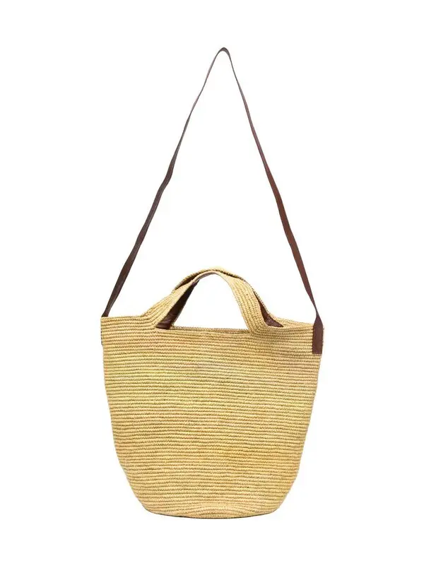 SENSI STUDIO Woven Straw Tote Bag - Neutrals