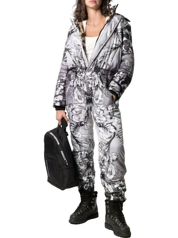 Philipp Plein Baroque Ski Jumpsuit - Grey