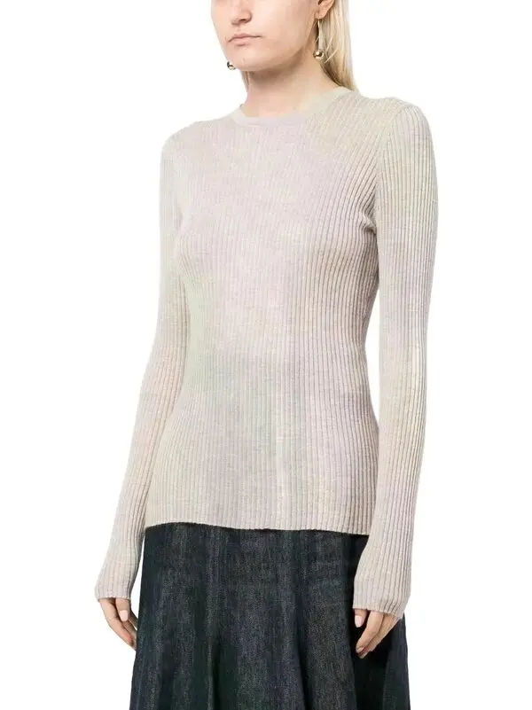 Gabriela Hearst Ribbed-knit Jumper - Brown