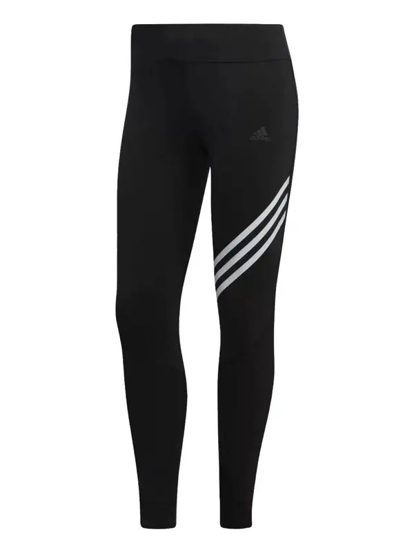 Adidas High Waisted Three Stripe Leggings - Black