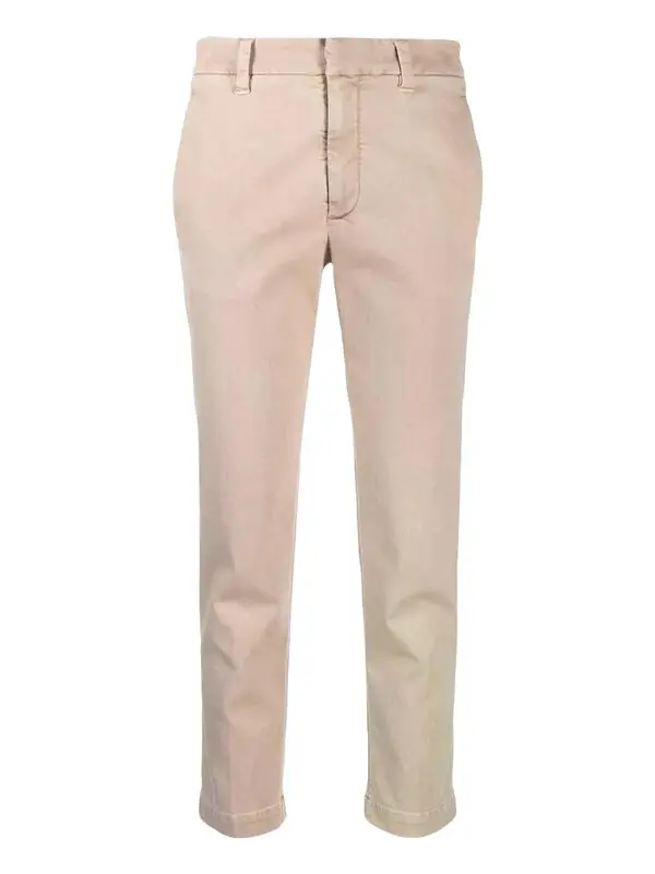 Brunello Cucinelli Cropped Cotton Chino Trousers - Neutrals