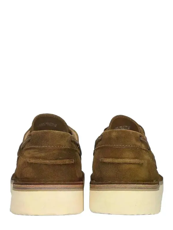 ASTORFLEX Suede-leather Lace-up Boat Loafers - Brown