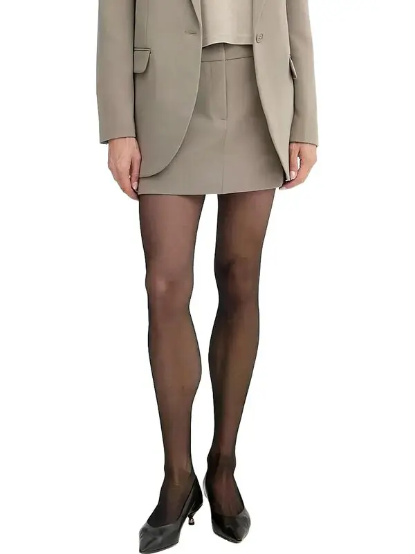 Michael Kors Mini Skirt With Zip Pockets - Brown