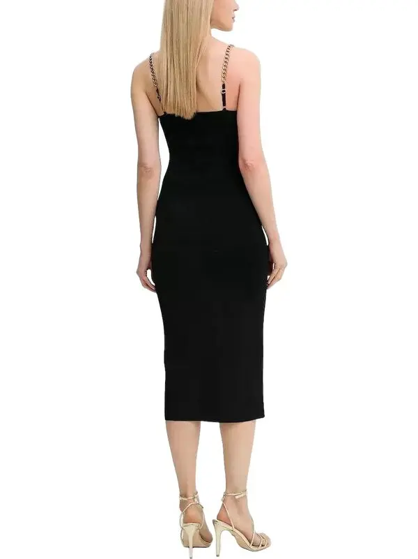 Michael Kors Chain-strap Midi Dress - Black