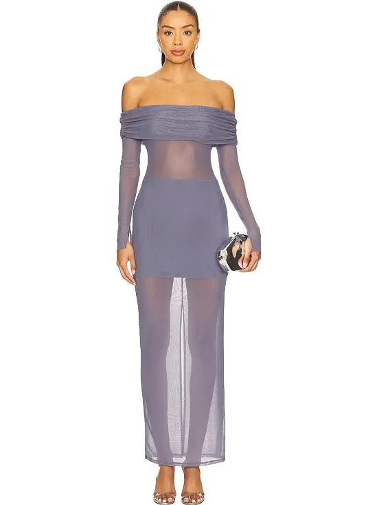 LOVERS AND FRIENDS Fio Maxi Dress In . Also - Slate