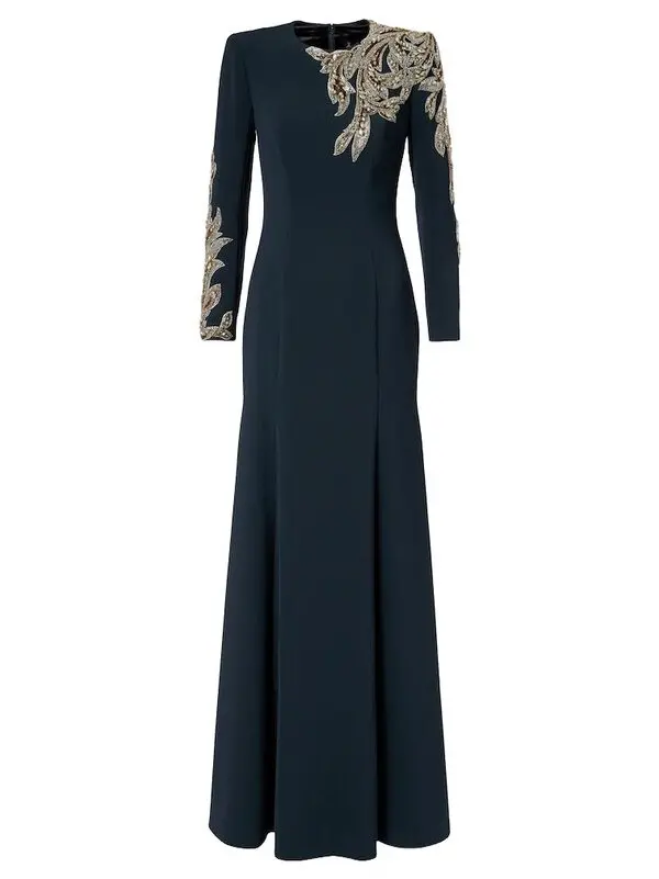 Jenny Packham Honor Embellished Gown - Grey