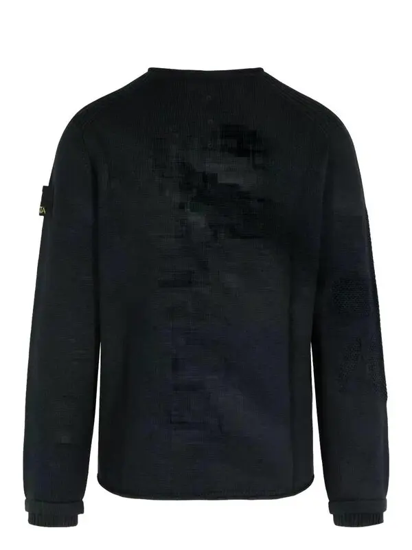 Premiata Logo-patch Crew-neck Sweater - Black