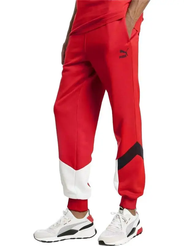 PUMA Iconic Mcs Colour-block Track Pants - Red