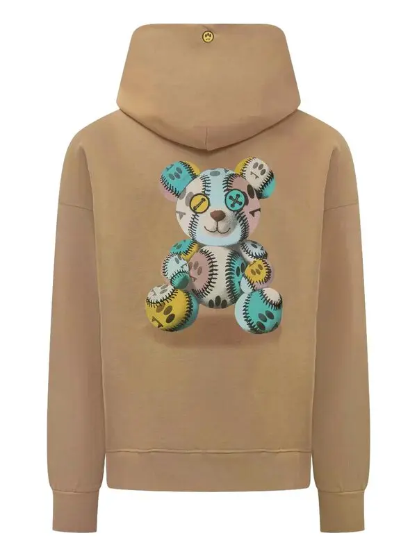 BARROW Print Hoodie - Brown