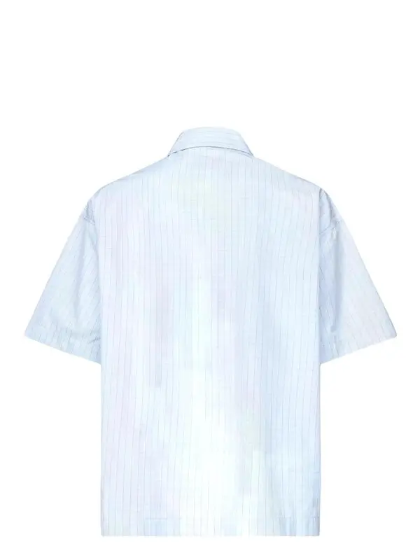 BONSAI Checked Short-sleeve Shirt - Blue